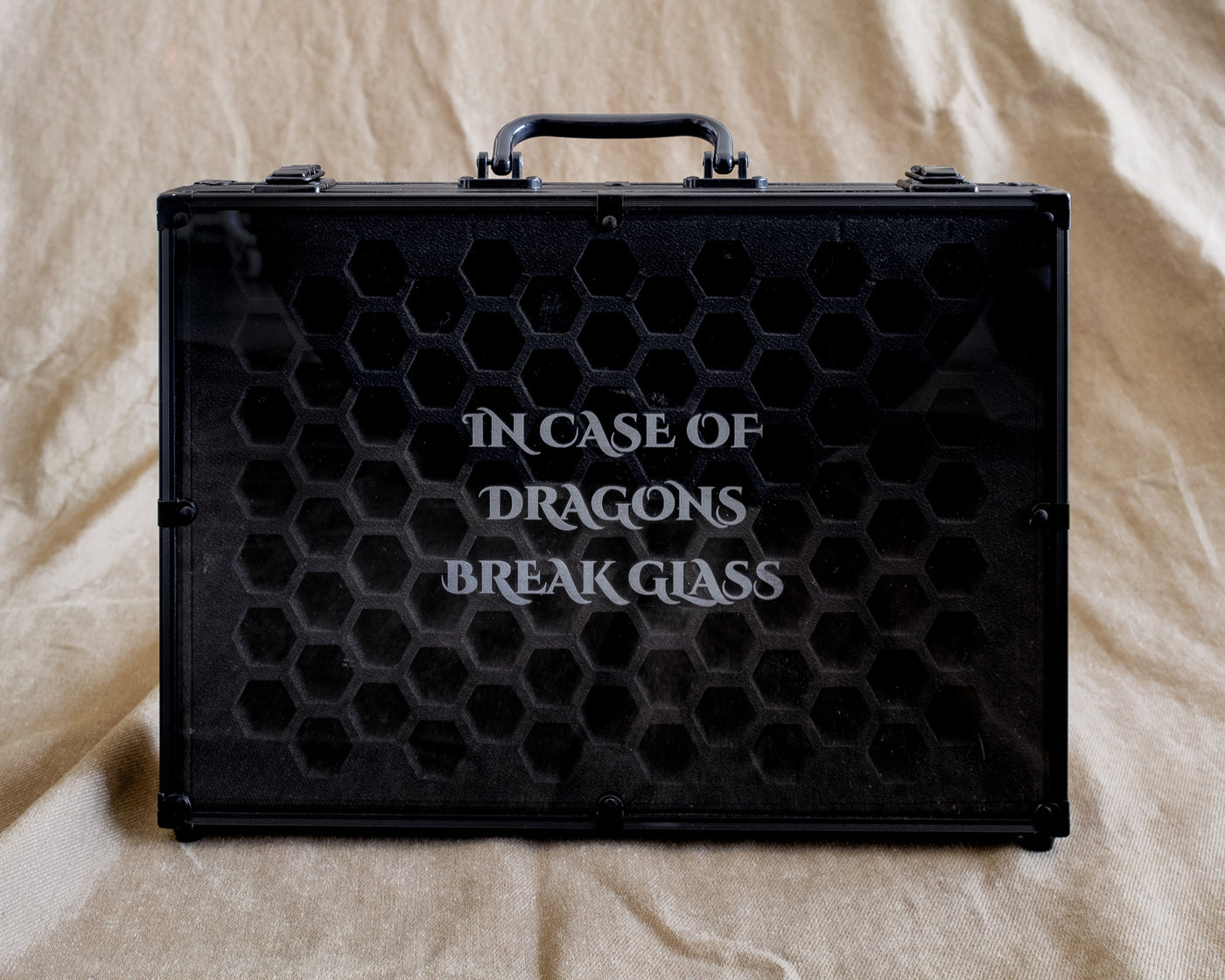 In Case Of Dragons Break Glass | 26 Set Capacity | Plexi Glass Chest o ...
