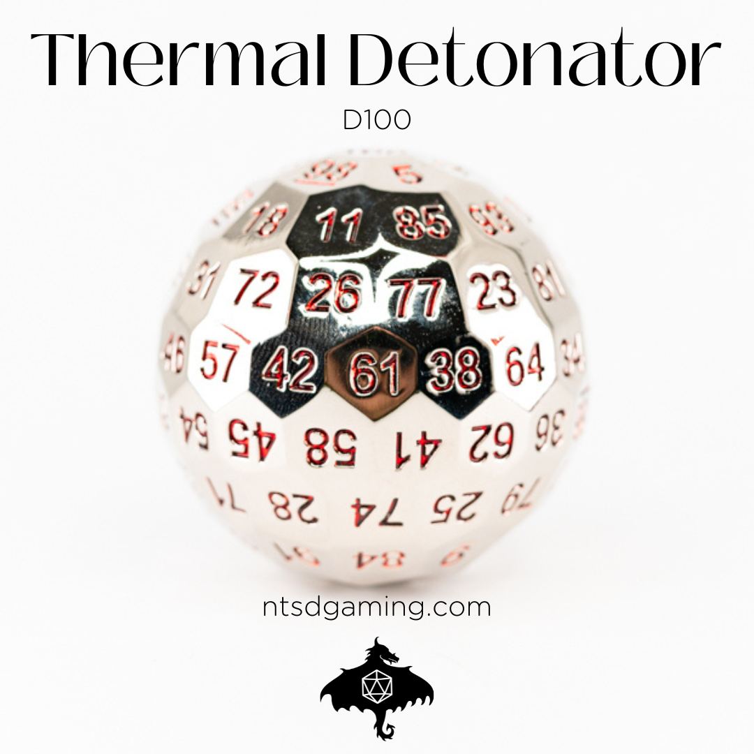 Thermal Detonator | Metal | Individual d100 Percentile Dice | Emberglow ...