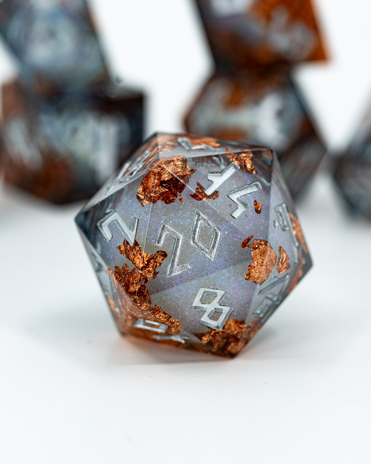 Wolfsbane | 7 Piece Liquid Core Dice Set – Emberglow Gaming